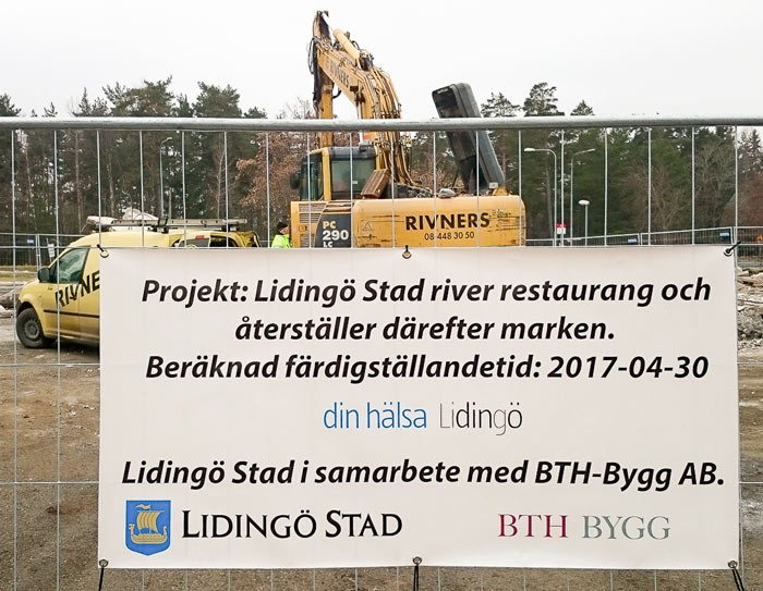 Lidingösidan - Riven restaurang